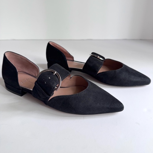 Paolo | Shoes | Linea Paolo Womens Dean Pointy Toe Black Leather Flat ...